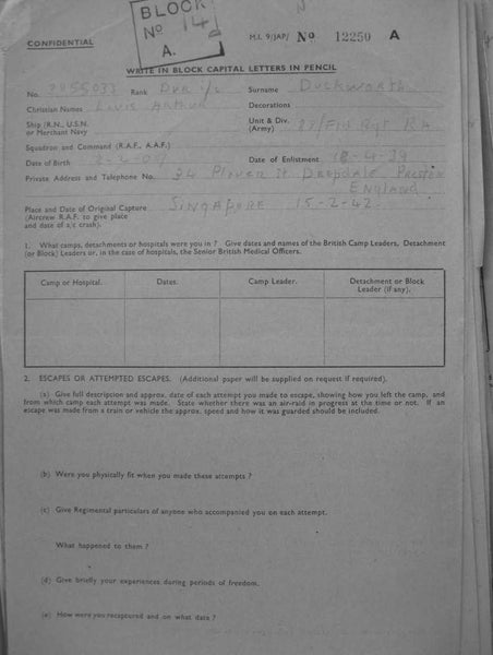 Duckworth, Louis Arthur – COFEPOW