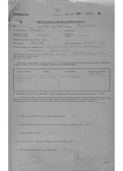 Merriman, George – COFEPOW