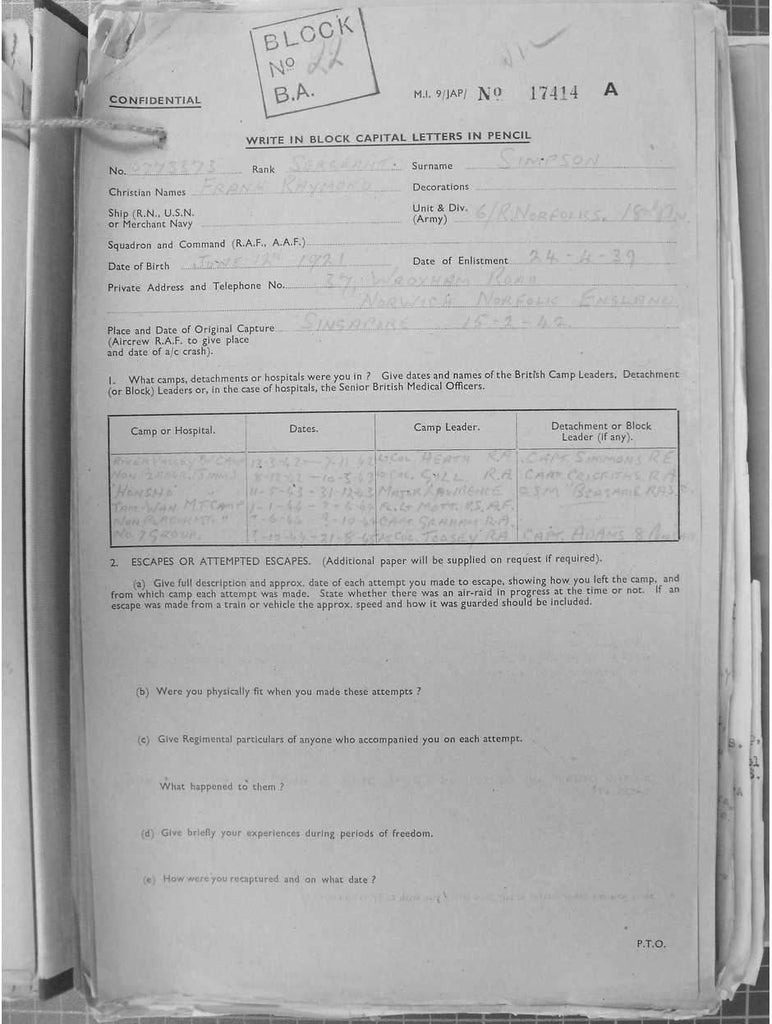 SIMPSON, Frank Raymond – COFEPOW